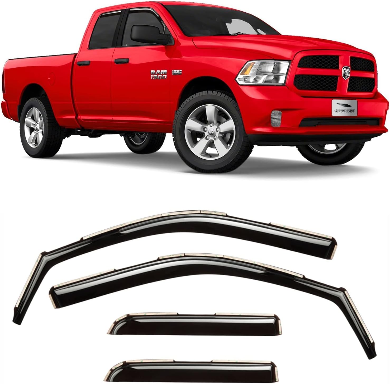 Amazon.com: Side Car Window Visors Vent Guard Shade Rain Guards Wind ...