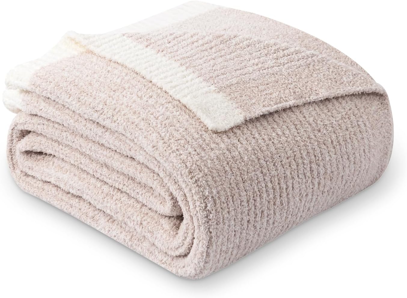 Amazon.com: MH MYLUNE HOME Ultra Soft Ribbed Throw Blanket for Couch ...