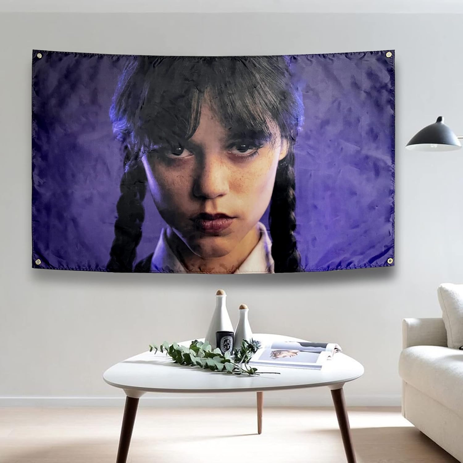 Amazon.com: Wednesday Addams Flag for Room Decor,3x5' Hanging Tapestry ...