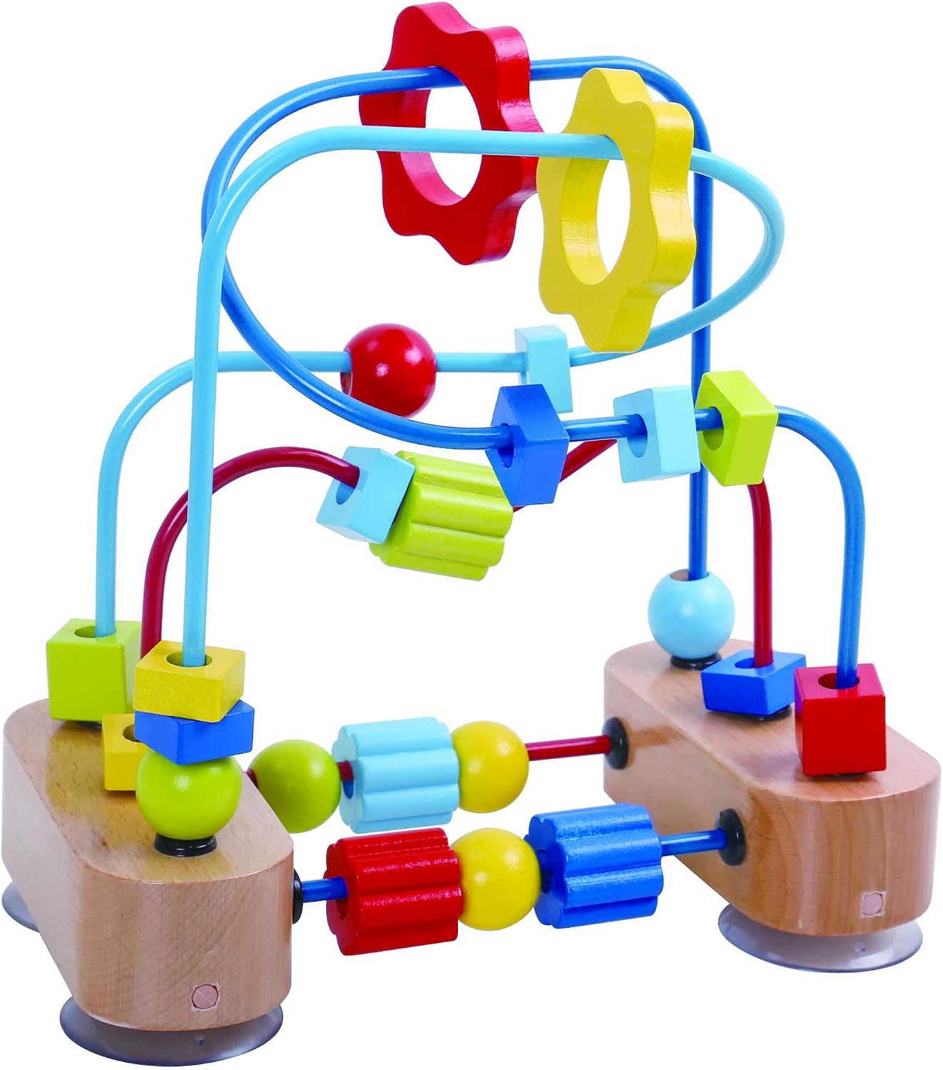 Amazon.com: Fat Brain Toys WhoopsyDoo Bead Coaster - Wooden Fine Motor ...