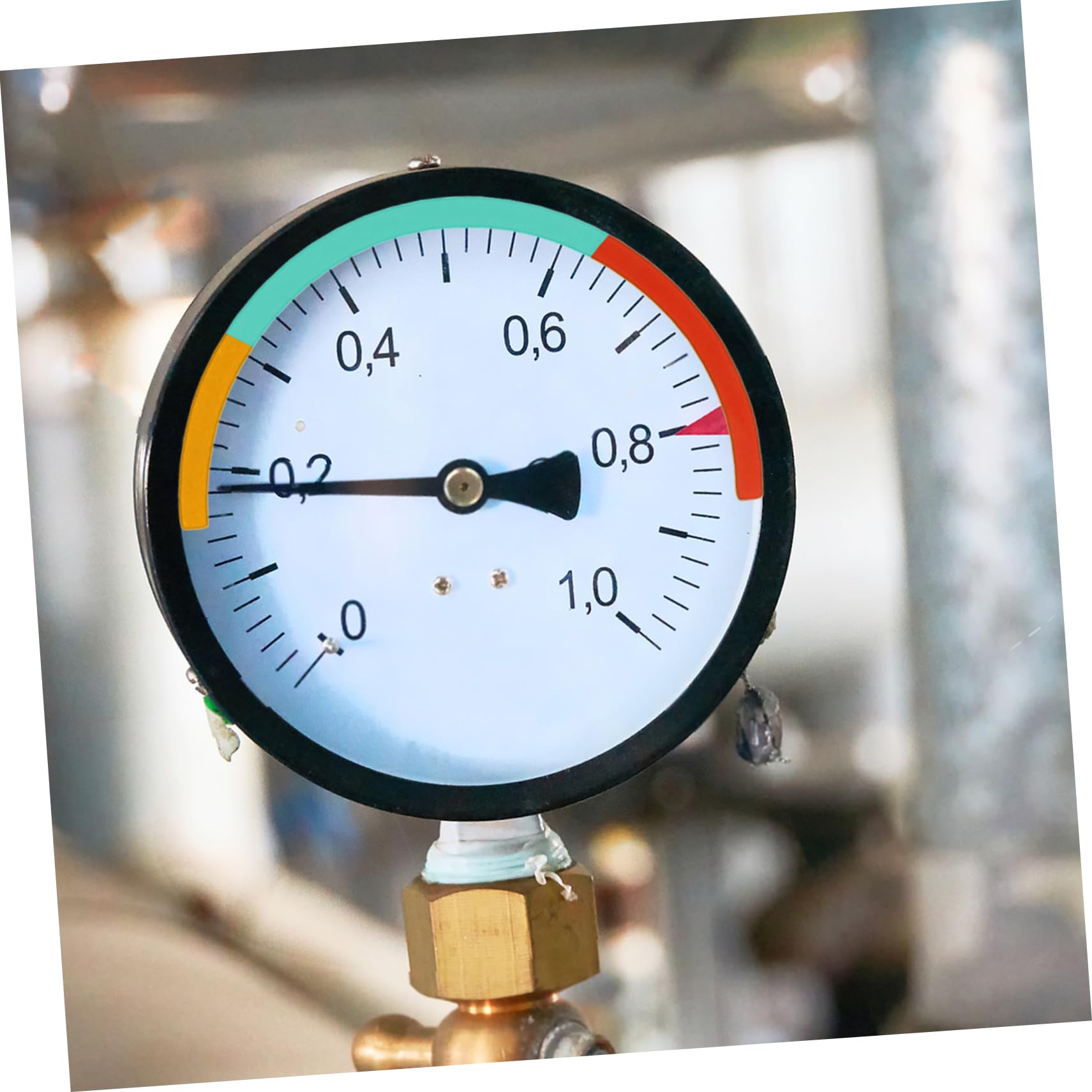 Transparent Gauge Warning Labels Sticker Pressure Gauge With Needle ...