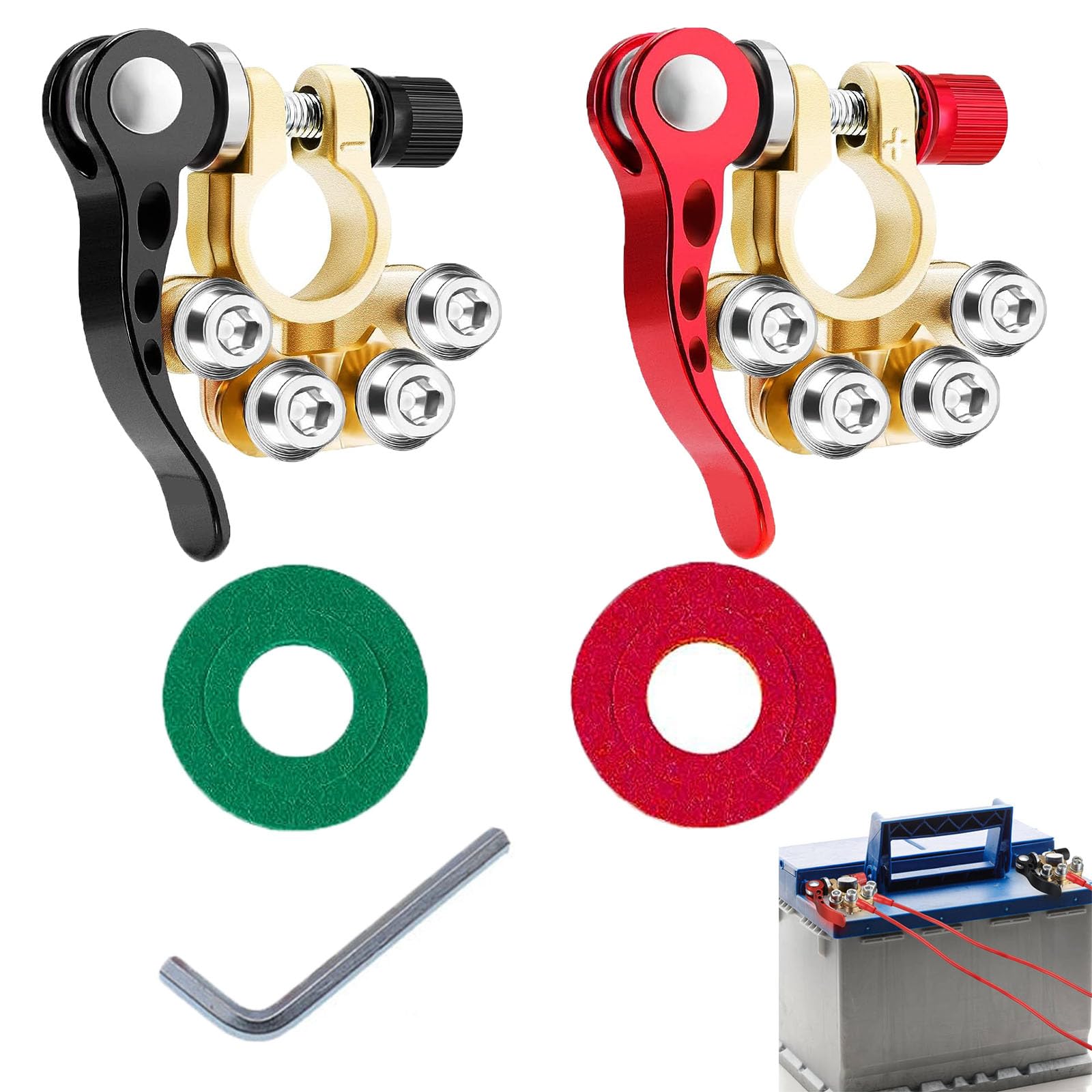 Buy Battery Terminal Connectors Quick Release Battery Terminals Car ...