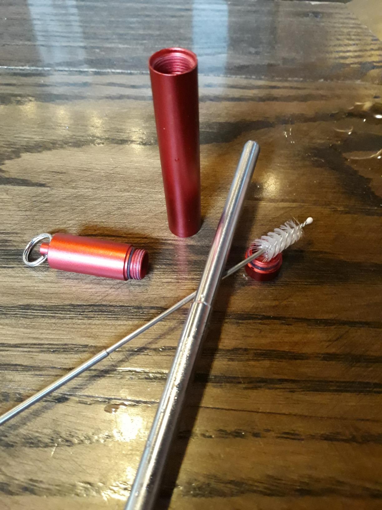 Amazon.com: Telescopic Metal Straw Collapsible Collapsable Straw ...