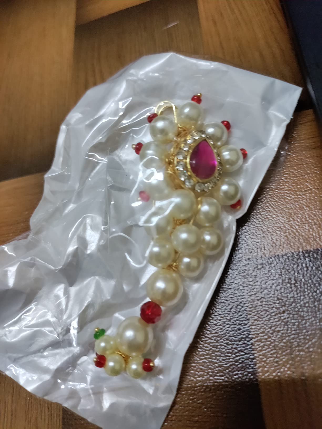 THANU'S CRAFT Nath Safety Sari Pin Brooch Maharashtrian Jewellery ...
