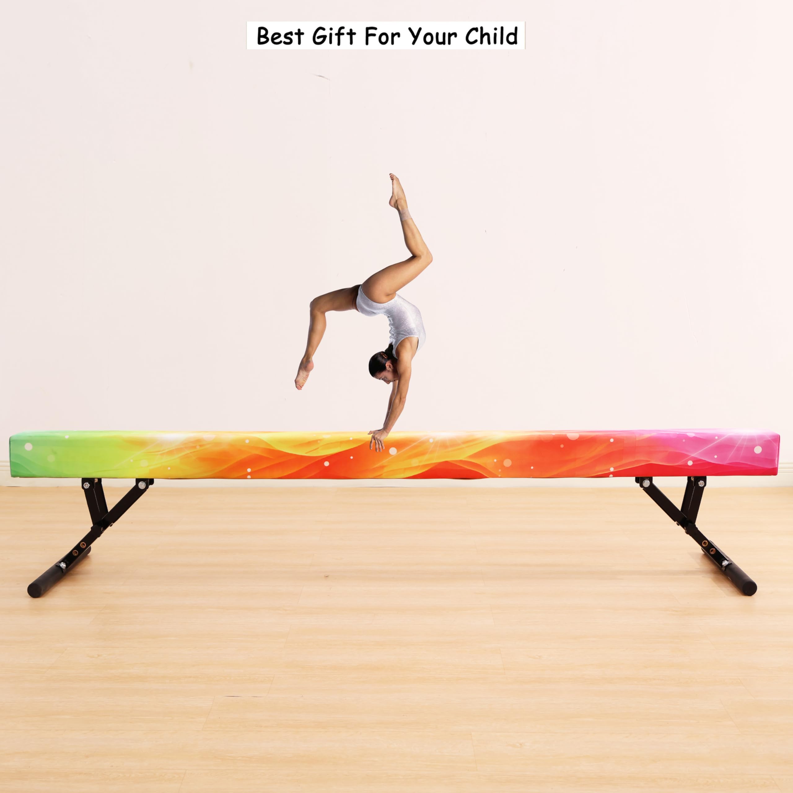 Snapklik.com : MARFULA Adjustable Balance Beam 8 Ft Gymnastic Beam ...