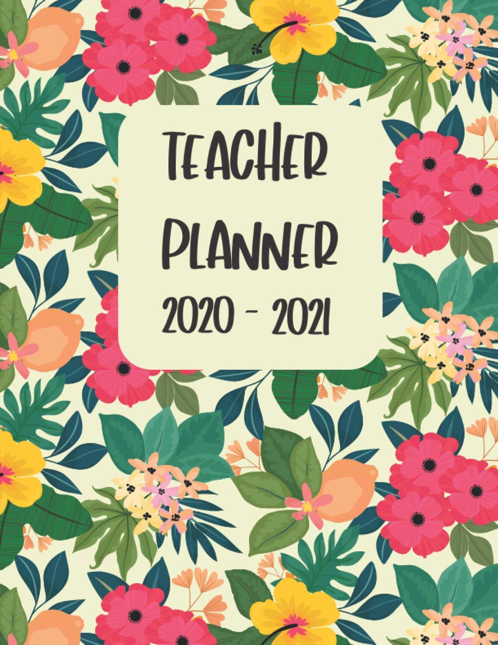 Teacher Planner 2020 2021 12 Month Academic Year Calendar Agenda ...
