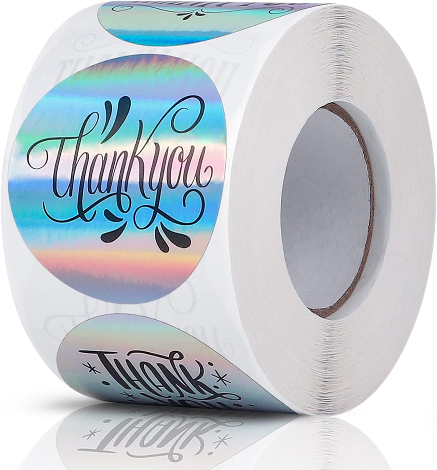 Amazon.com : 2" Holographic Thank You Stickers, 4 Designs, Highly ...