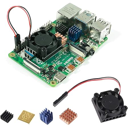 Amazon.com: GeeekPi Raspberry Pi 4 Fan Heasink, Raspberry Pi Aluminum ...
