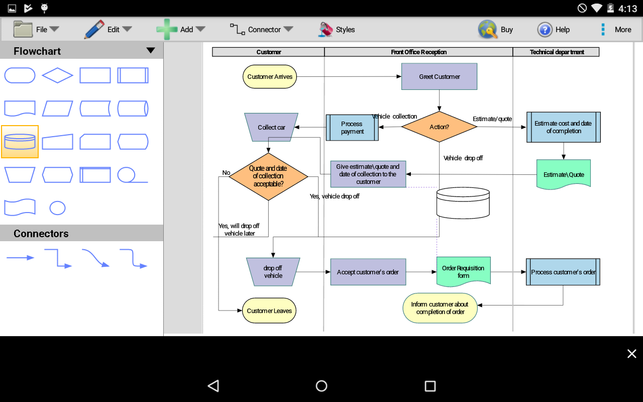 ClickCharts Free FlowChart:Amazon.de:Appstore for Android
