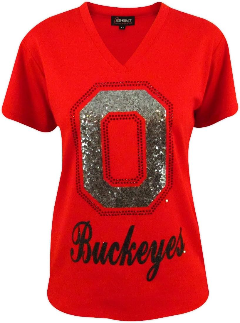 Amazon.com : Ohio State Buckeyes Ladies Sequin and Rhinestone Jersey:M ...