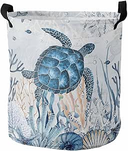 Amazon.com: Turtle Laundry Basket,Collapsible Bag with Easy Carry ...