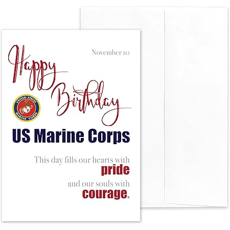 Amazon.com : 2MyHero - US Marine Corps - Military Happy Birthday ...