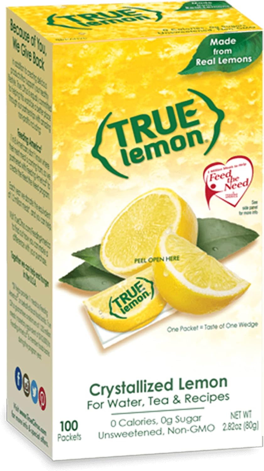 True Lemon Water Enhancer, Bulk Dispenser, 100 Count (Pack of 1), 0 ...