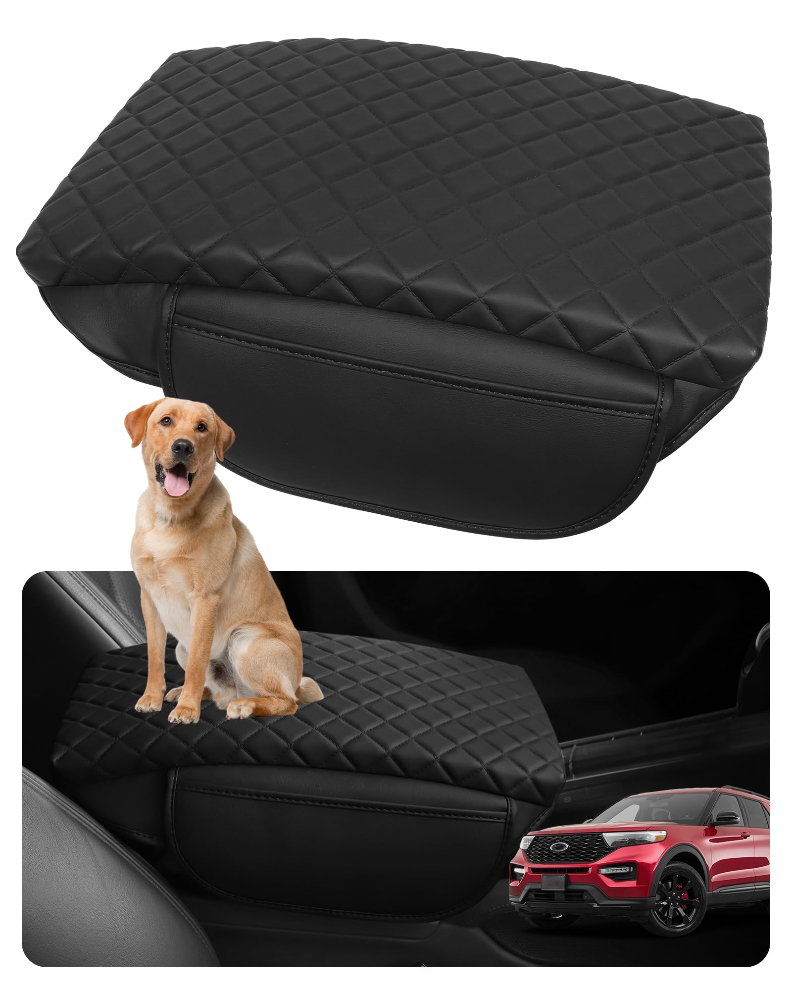 Amazon.com: SDPVorn Console Cover for Ford Explorer 2020-2024 Armrest ...