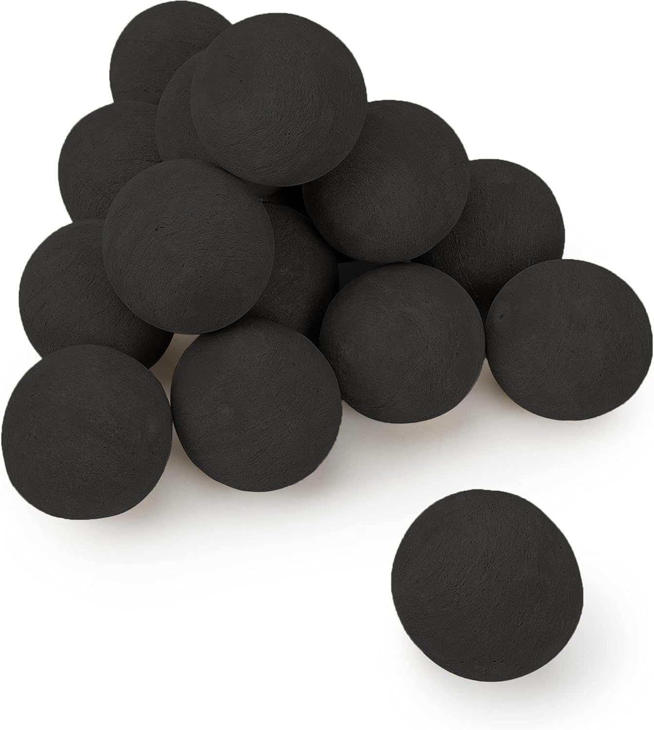 Amazon.com : Ceramic Fire Balls for Fire Pit and Fireplace, 3 Inch ...