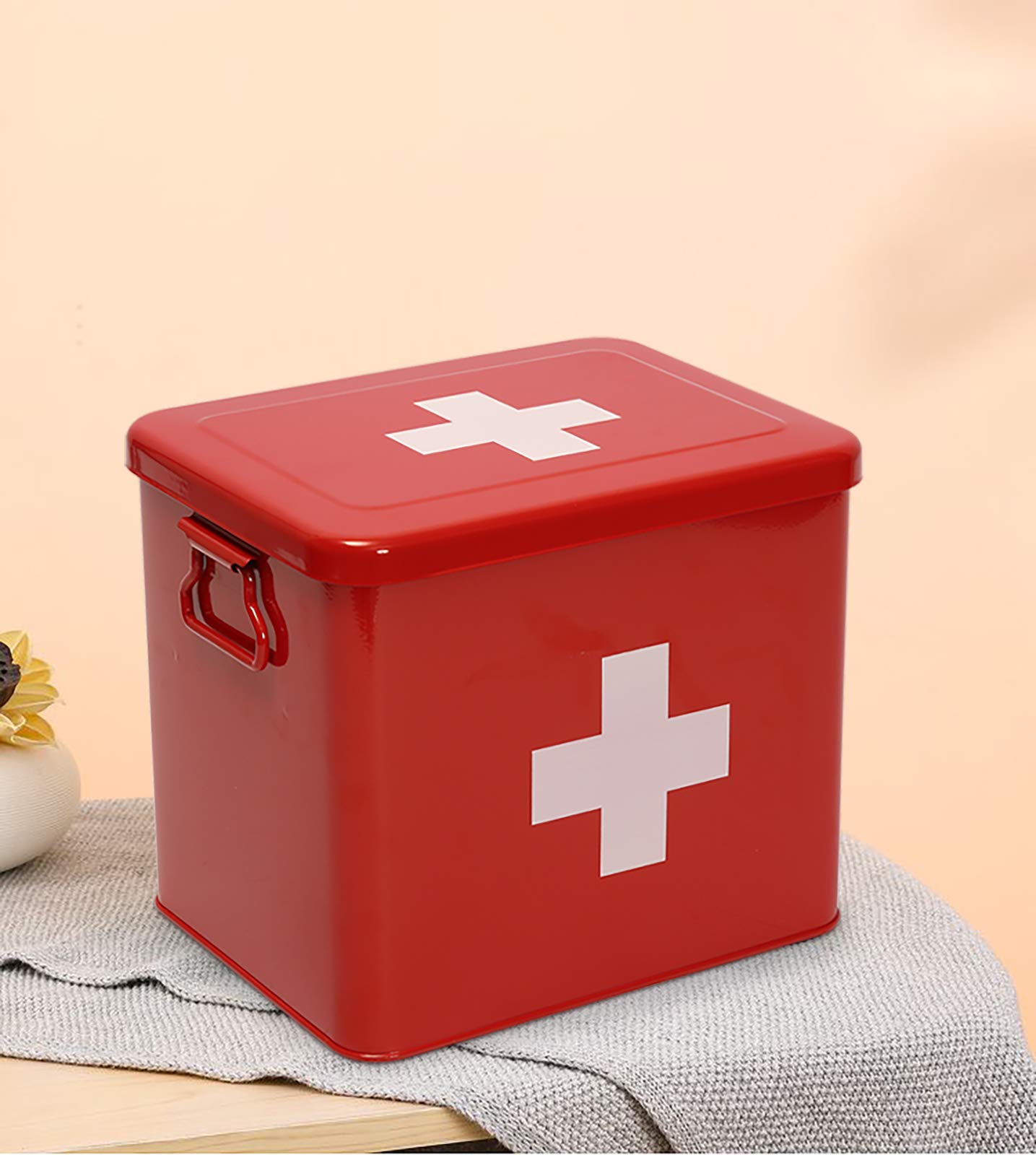 Buy Xbopetda First Aid Kit, First Aid Medicine Supplies Bin - 2-Tier ...