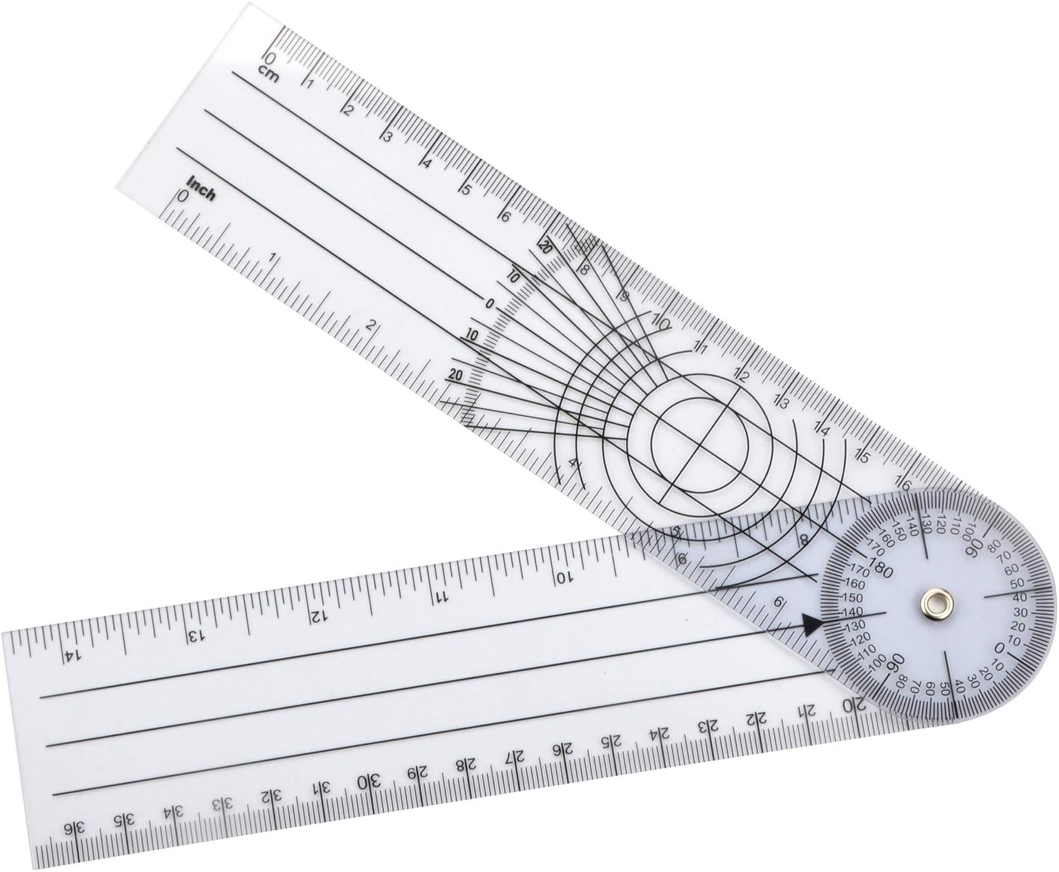 Plastic Goniometer Quick Angle Protractor Clear Angle Finder Angle ...