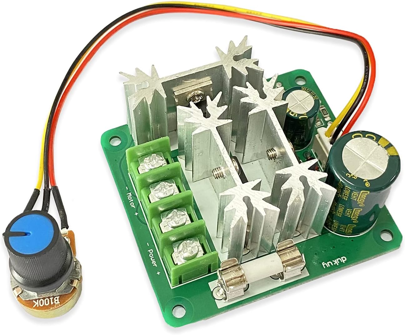 CCMHCN Motor Speed Controller 6V-90V PWM 15A PLC With Control Knob (2 ...