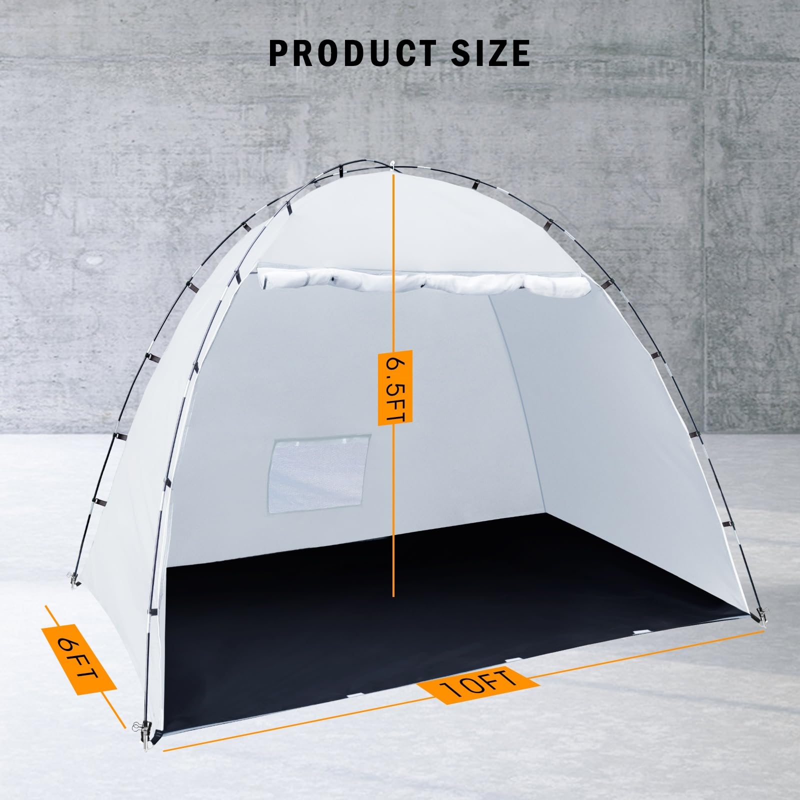 Snapklik.com : Portable Paint Booth Tent, Siebwin 10(L) x6(W) x6.5(H ...