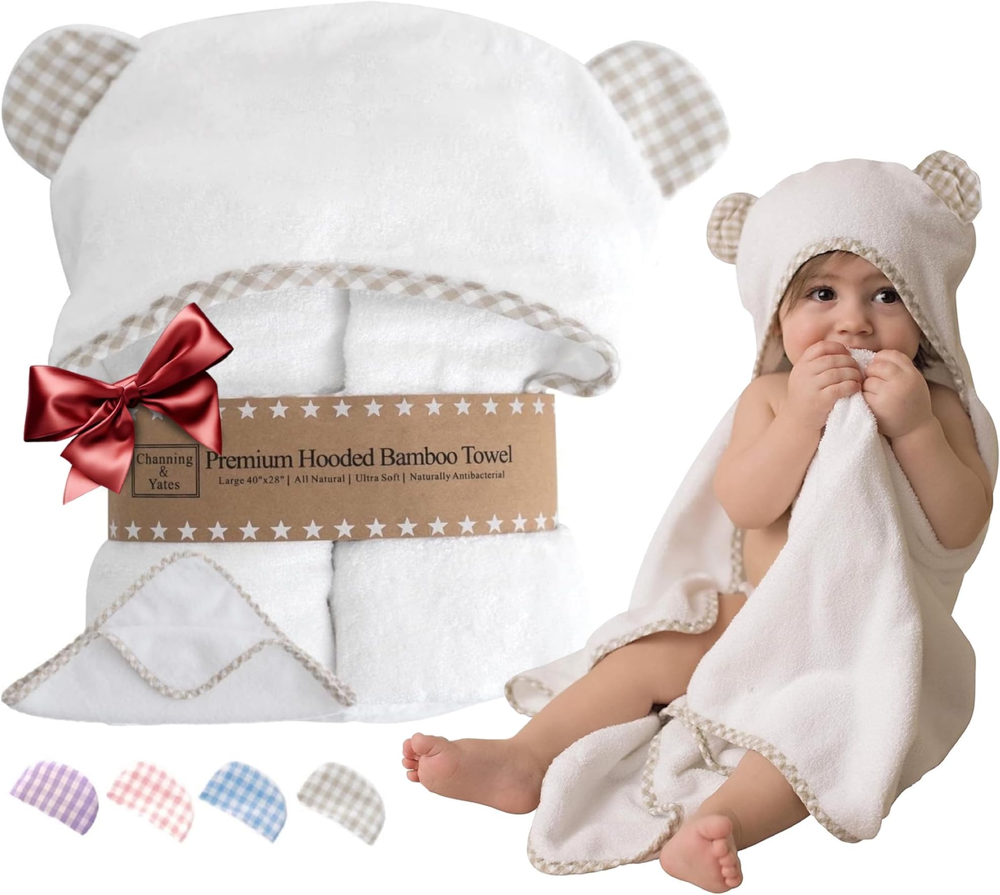 Amazon.com : Natemia Premium Hooded Baby Bath Towel - Award Winning ...