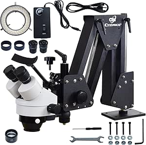 Amazon.com : CTISMICE Jewelry Microscope, 7X-45X Micro Inlaid Mirror ...
