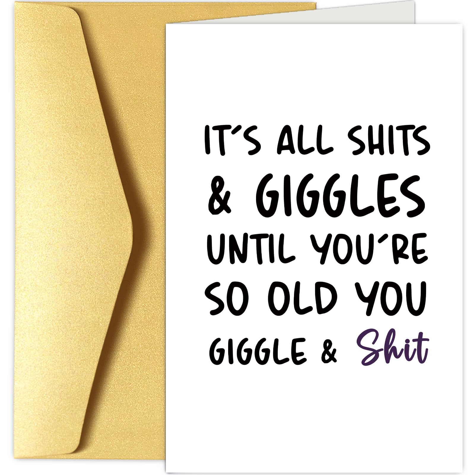 Snapklik.com : Funny Birthday Card For Men Women, Rude Getting Older ...