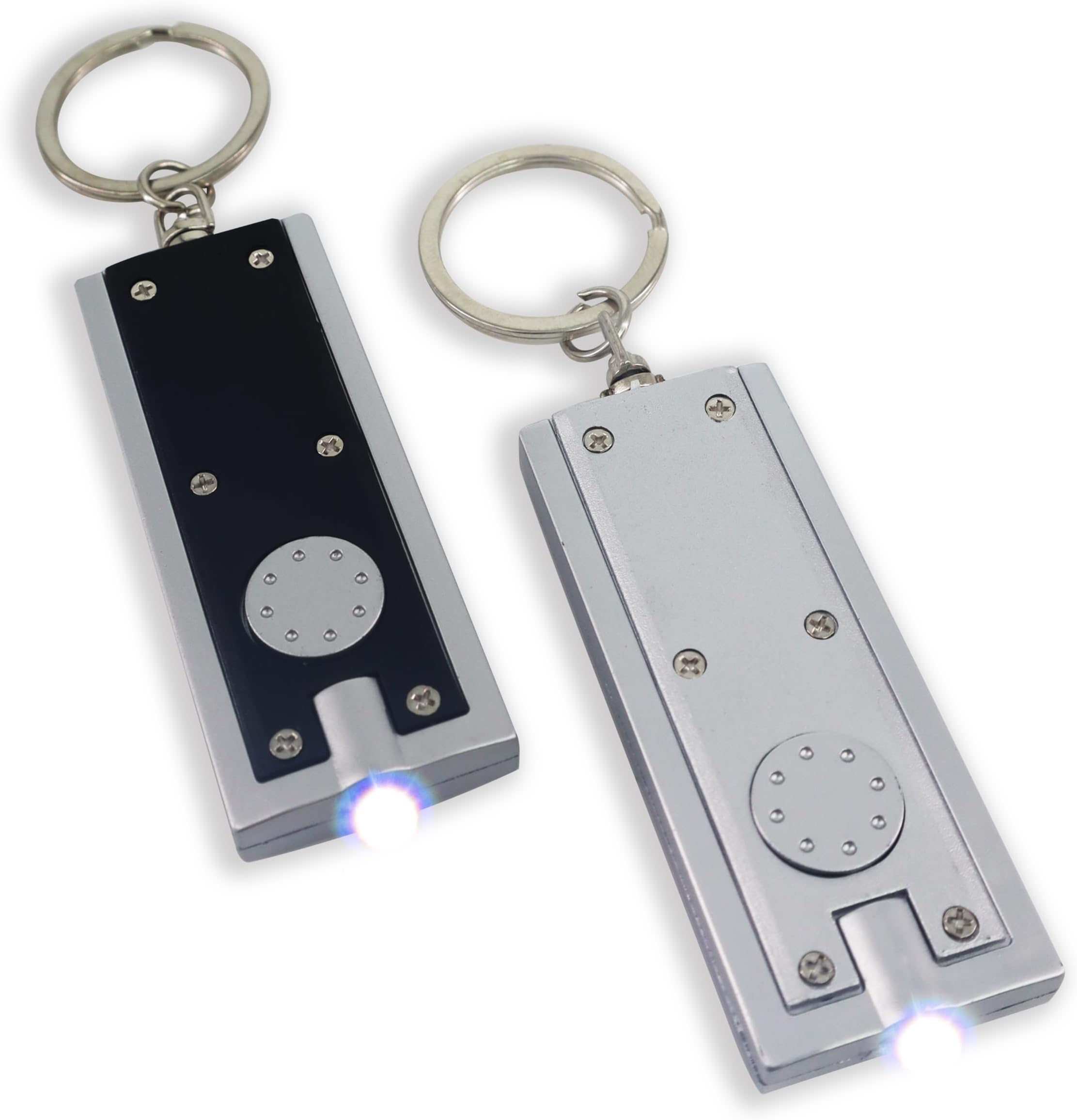 2pk Ultra Bright LED Small Keyring Torches - Batteries Included, Lasts ...