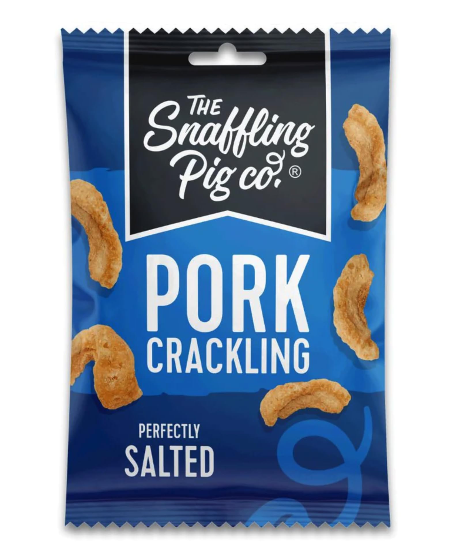 Snaffling Pig Pork Crackling 40g x 12 - Low Sugar High Protein Keto ...