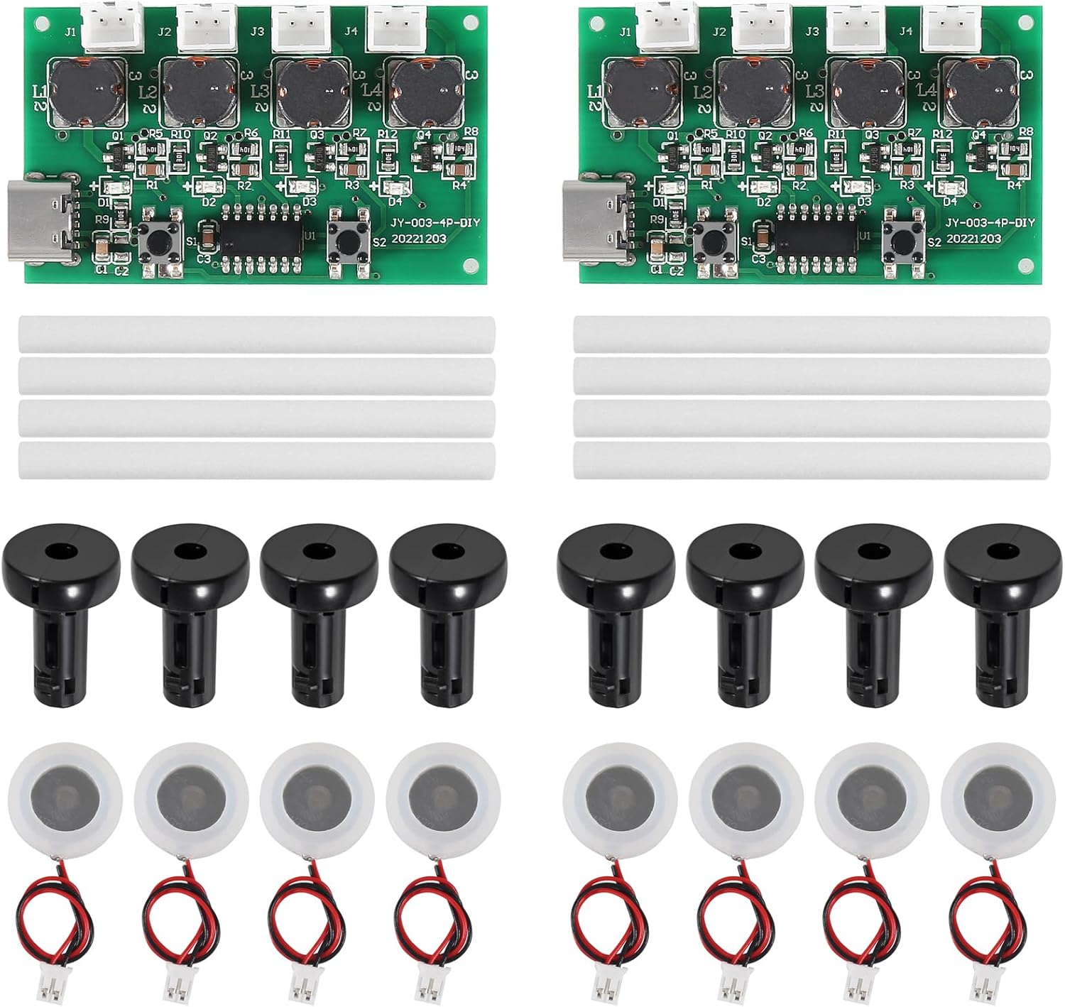 Amazon.com: DWEII 2SETS Type-C USB Mini Humidifier DIY Kits Mist Maker ...