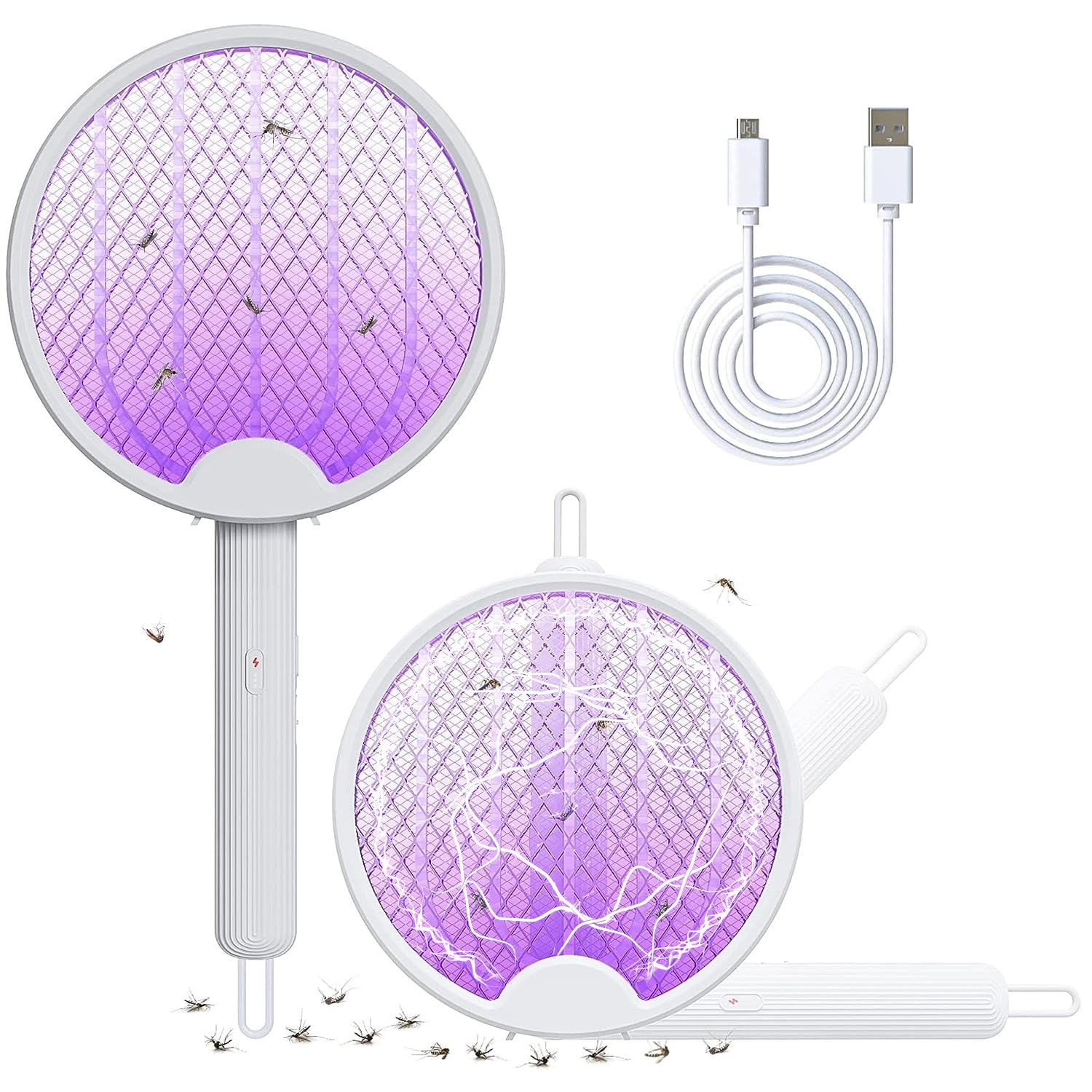 Firelex Mosquito Racket, Anti Mosquito Electric Fly Swatter Racket ...