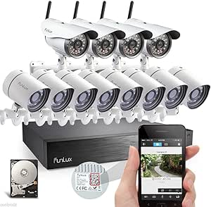 Amazon.com: Funlux® 1 Megapixel 720P HD 16 Channel NVR 12 IP Cameras 4 ...
