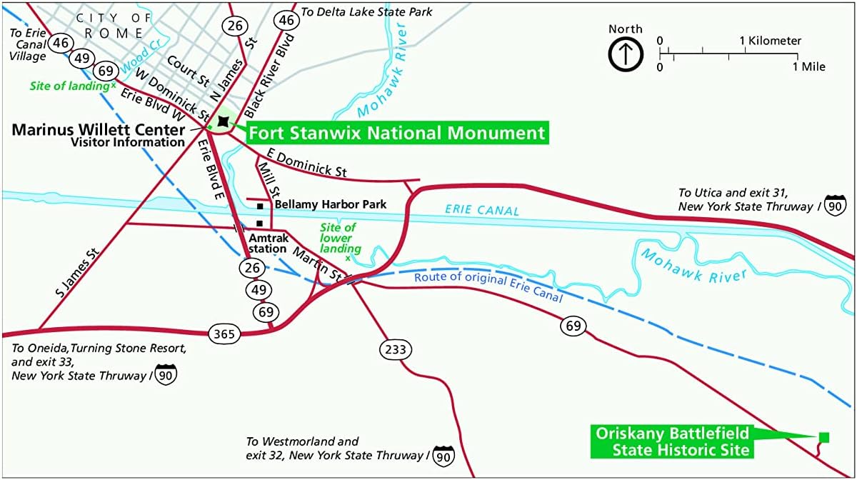 Amazon.com: Home Comforts Park Map - Fort Stanwix National Monument ...
