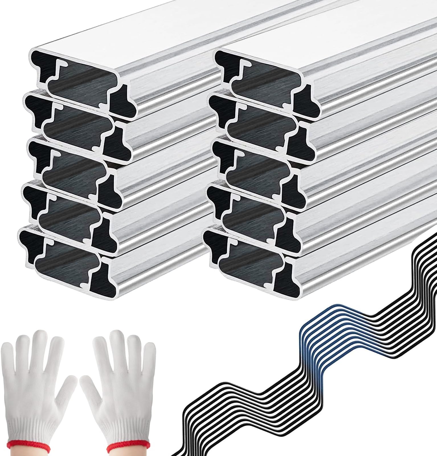 Amazon.com : 6.6 FT Spring Wire and Lock Channel for Greenhouse,10 Set ...