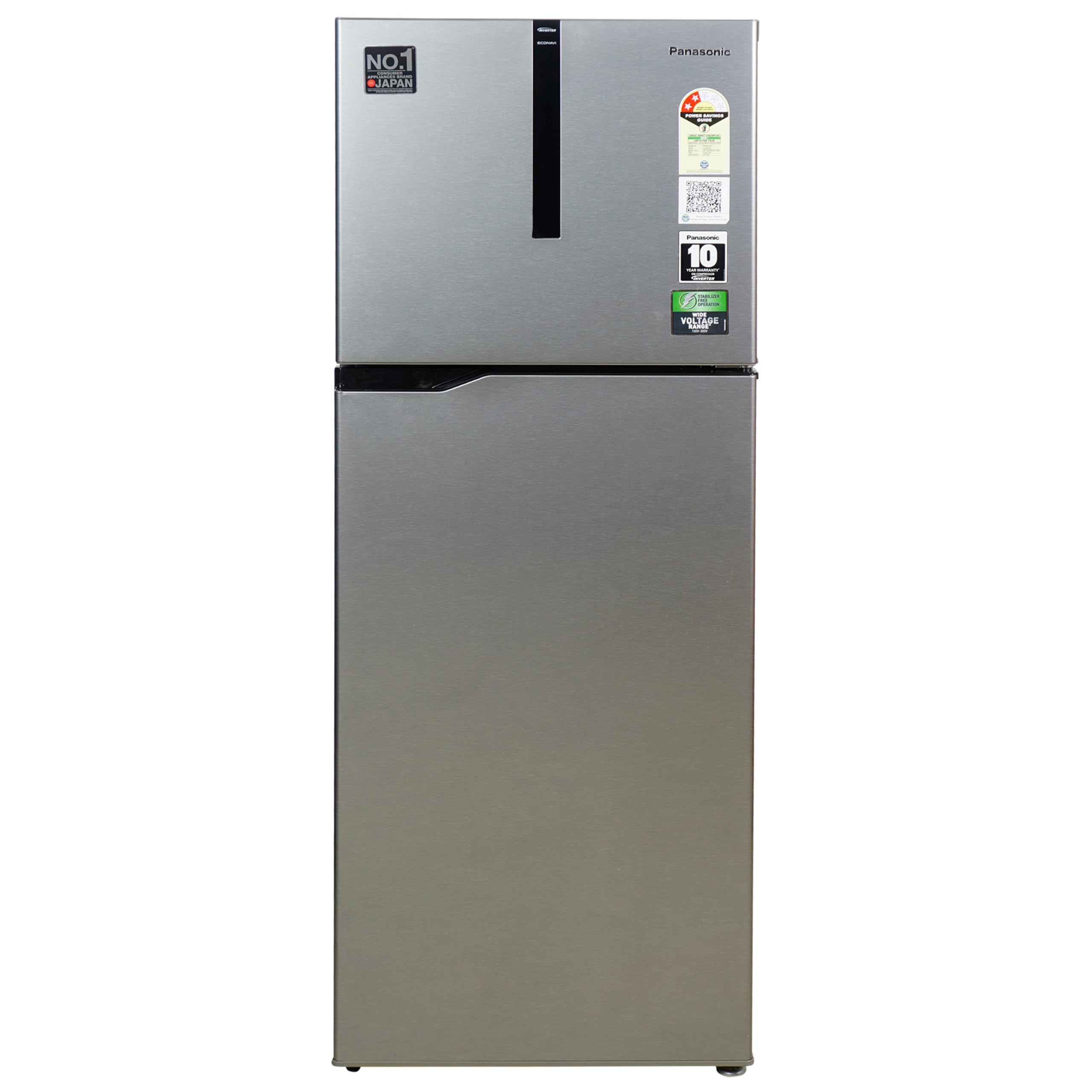 Panasonic 260 L Double Door 2 Star AI Enabled Inverter Technology Frost ...