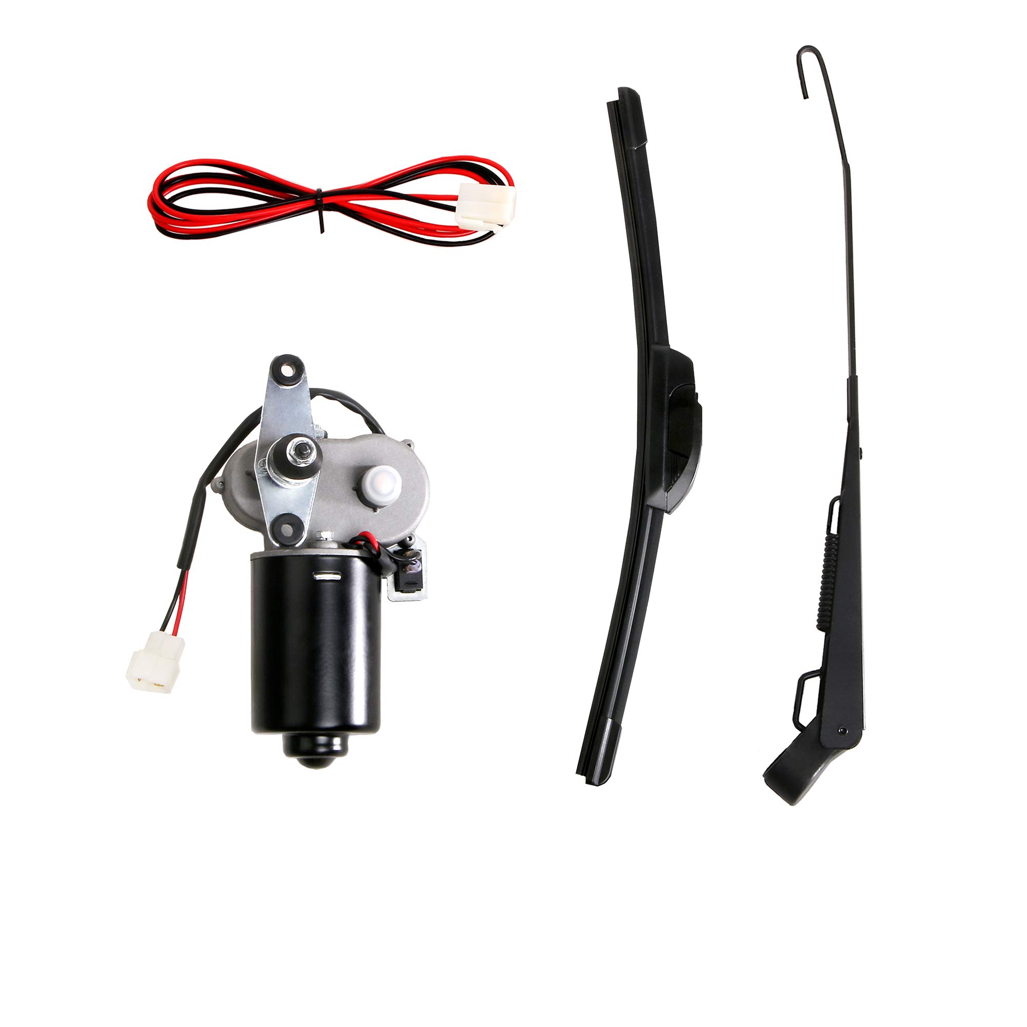 Amazon.com: Universal 12V Electric UTV Windshield Wiper Motor Kit Fits ...