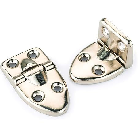 Highpoint 90 Degree Stop Hinge Nickel Plated 2-1/16" x 1-1/18" Pair ...