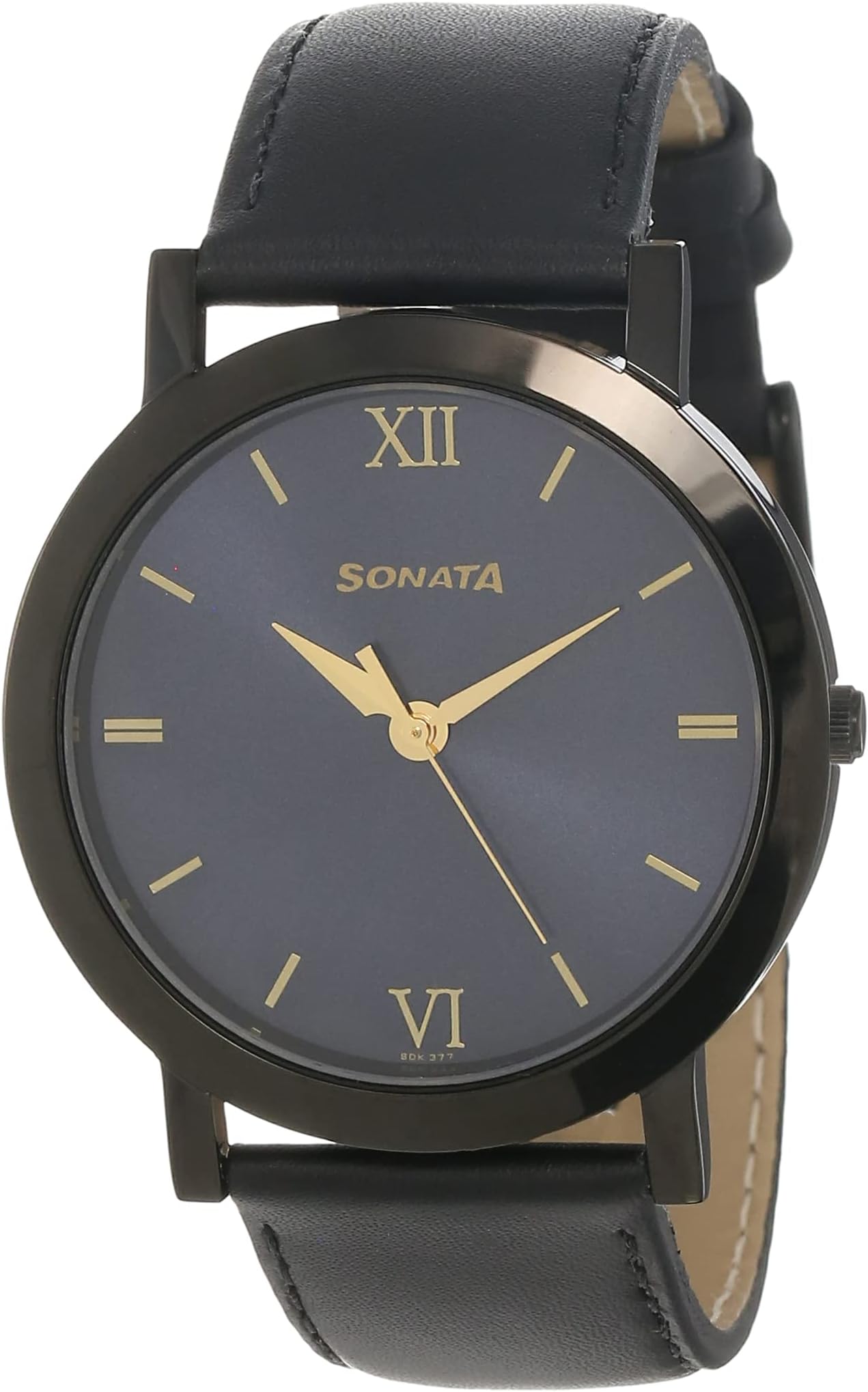 Sonata Volt+ Analog Black Dial Men's Watch NM77086PL01 / NL77086PL01 ...