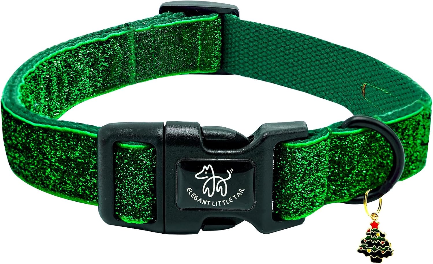 Amazon.com : Elegant little tail Glittering Dog Collar, Christmas Cute ...