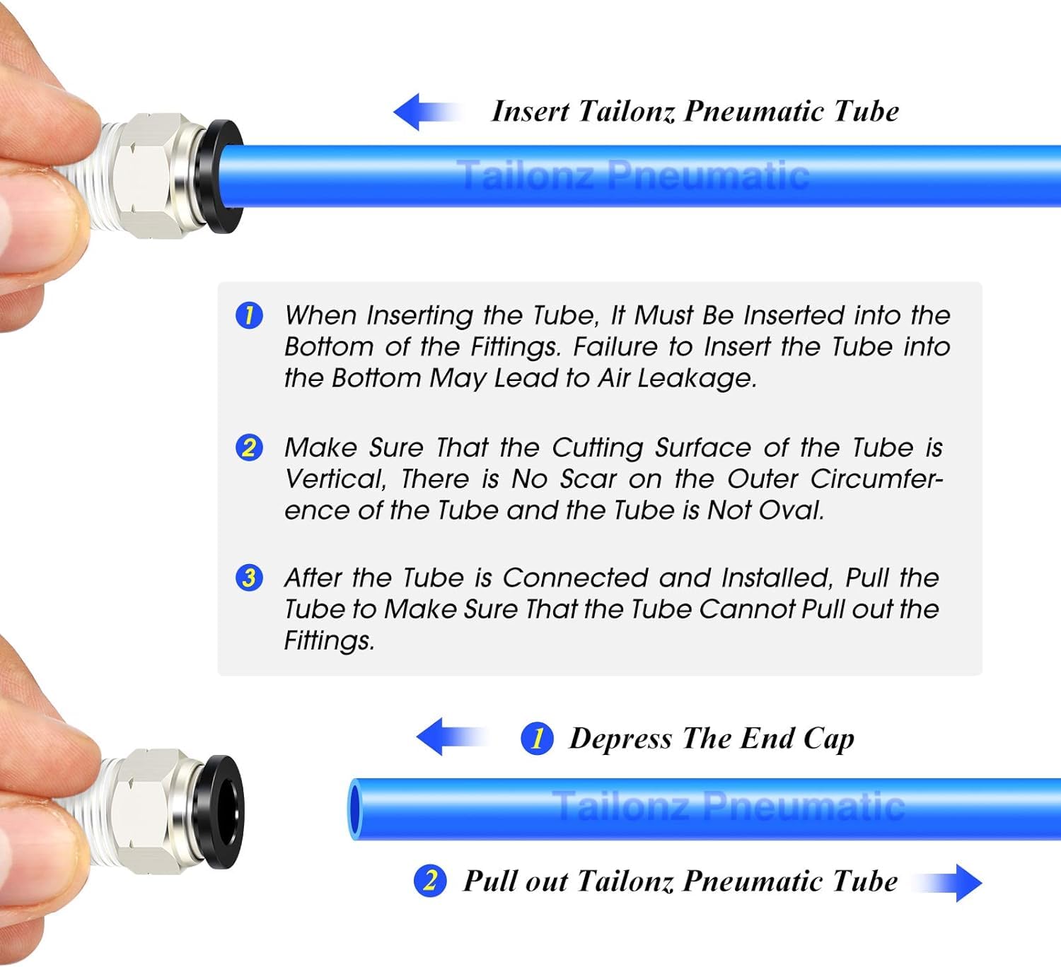 Snapklik.com : Blue 8mm Or 5/16 OD 5mm ID Polyurethane PU Air Hose Pipe ...