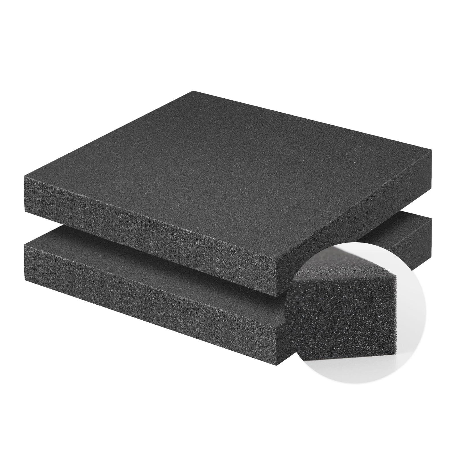 Amazon.com: Polyurethane Foam Sheets, Black Kaizen Foam Inserts for ...