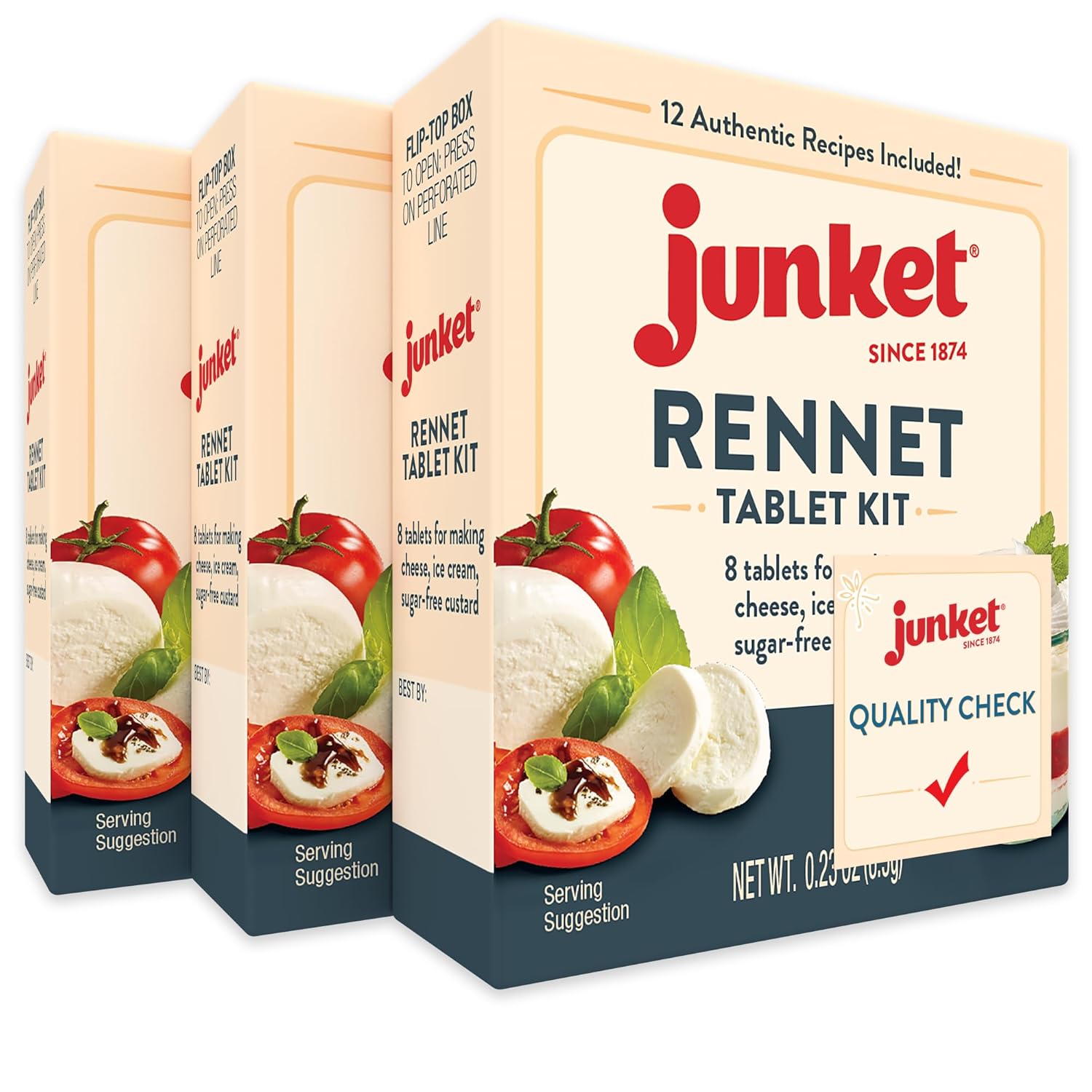 Amazon.com: Junket Rennet Tablets 8 ct (3-Pack) : Home & Kitchen