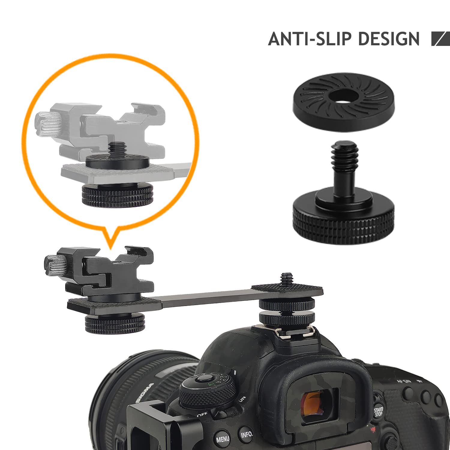 Snapklik.com : 2 Set Thumb Screw Camera Quick Release Adapter