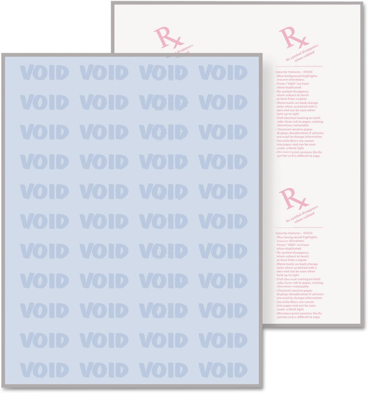 Amazon.com : Grey Security Prescription Paper - 250 Sheets : Office ...