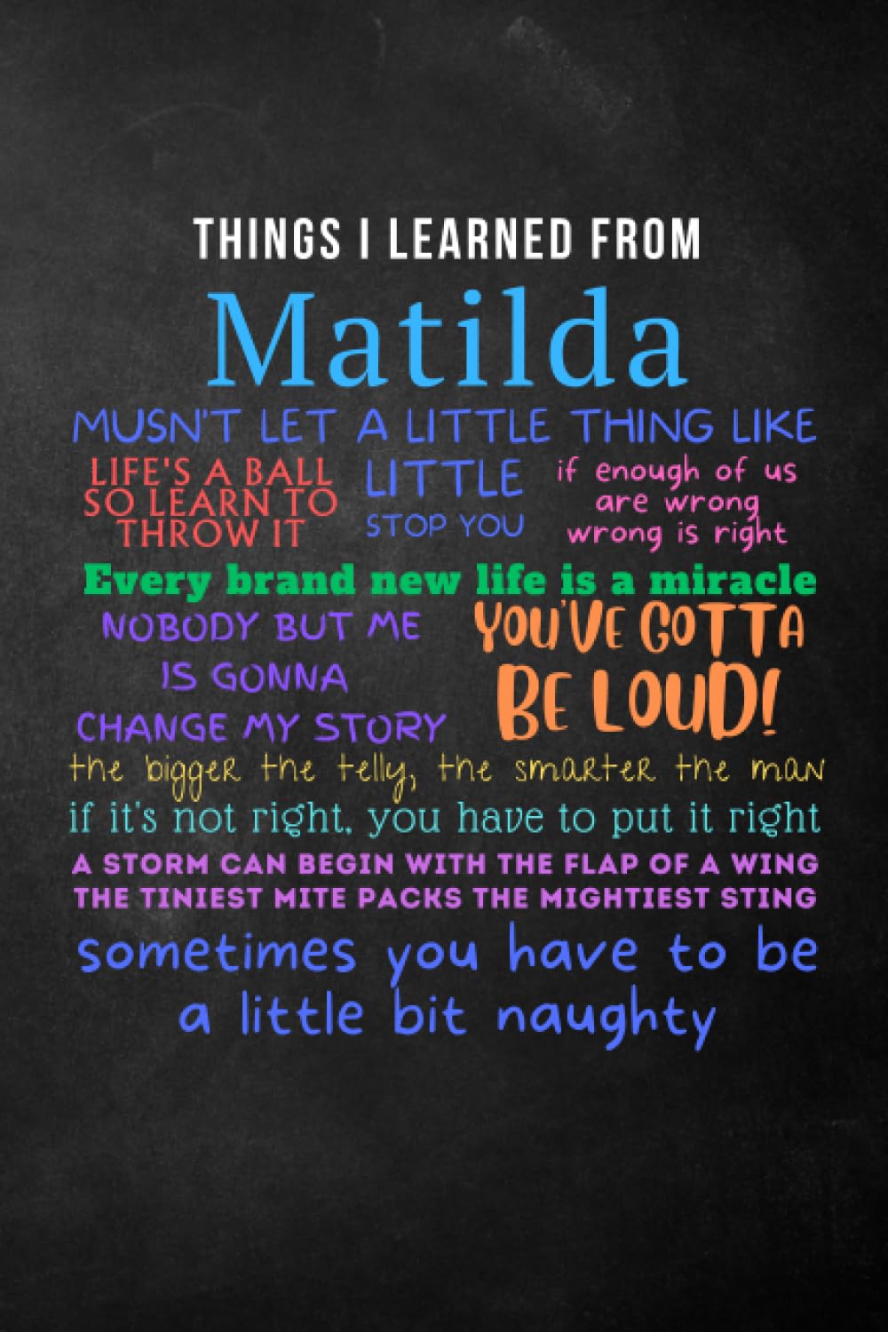Things I Learned from Matilda: Brite Books, Boulder: Amazon.com: Books