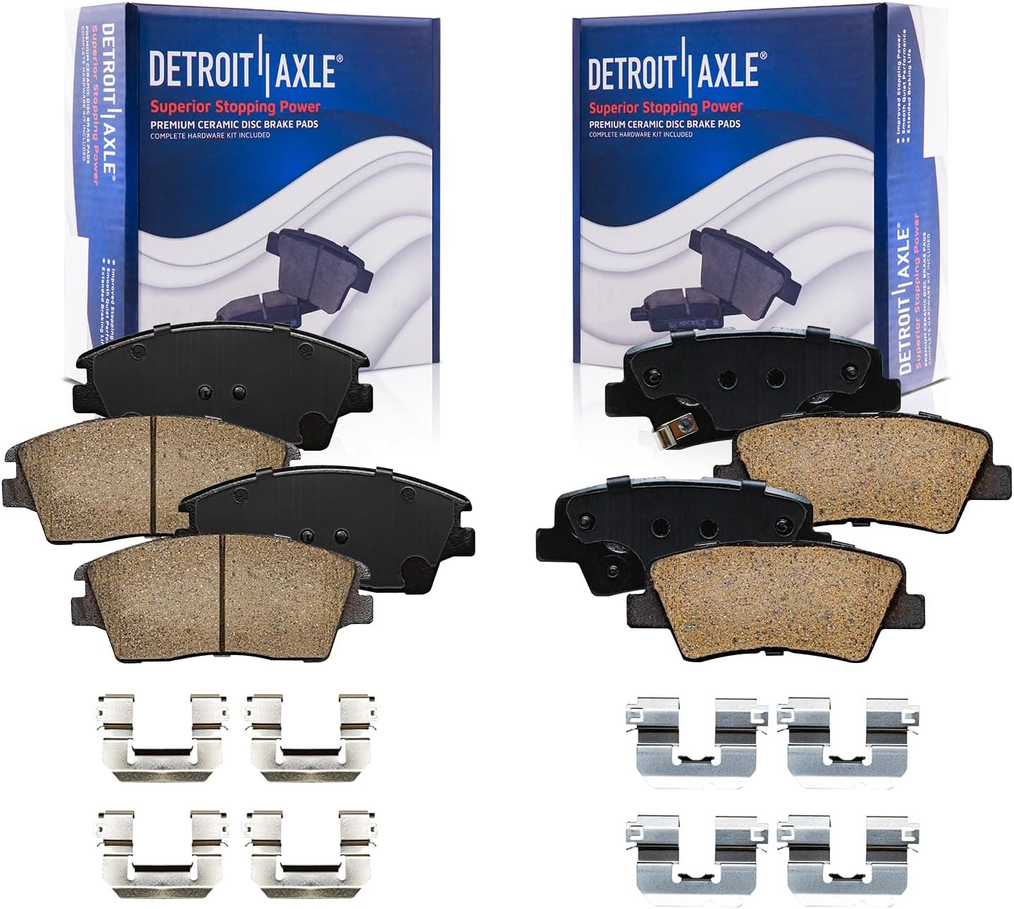 Amazon.com: Detroit Axle - Brake Pads for 2016-2021 Hyundai Tucson 2017 ...