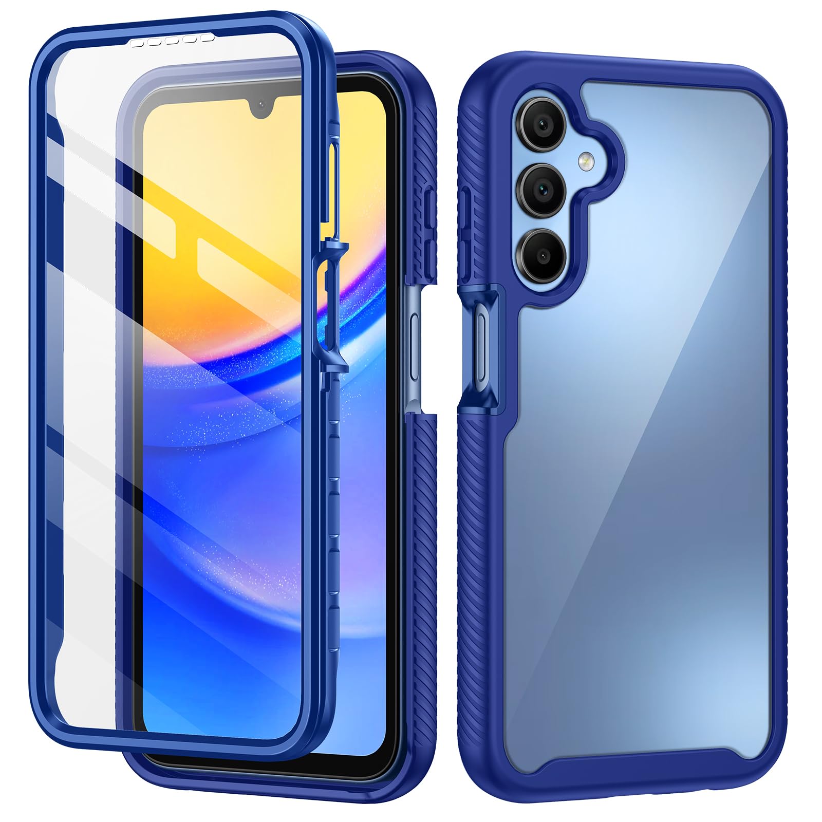 seacosmo for Samsung A15 5G Case, [Built-in Screen Protector] Full Body Galaxy A15 5G Case ...