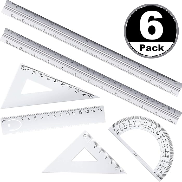 Buy 6 Pieces Architectural Scale Ruler, Engineering Scale and 12 Inch ...