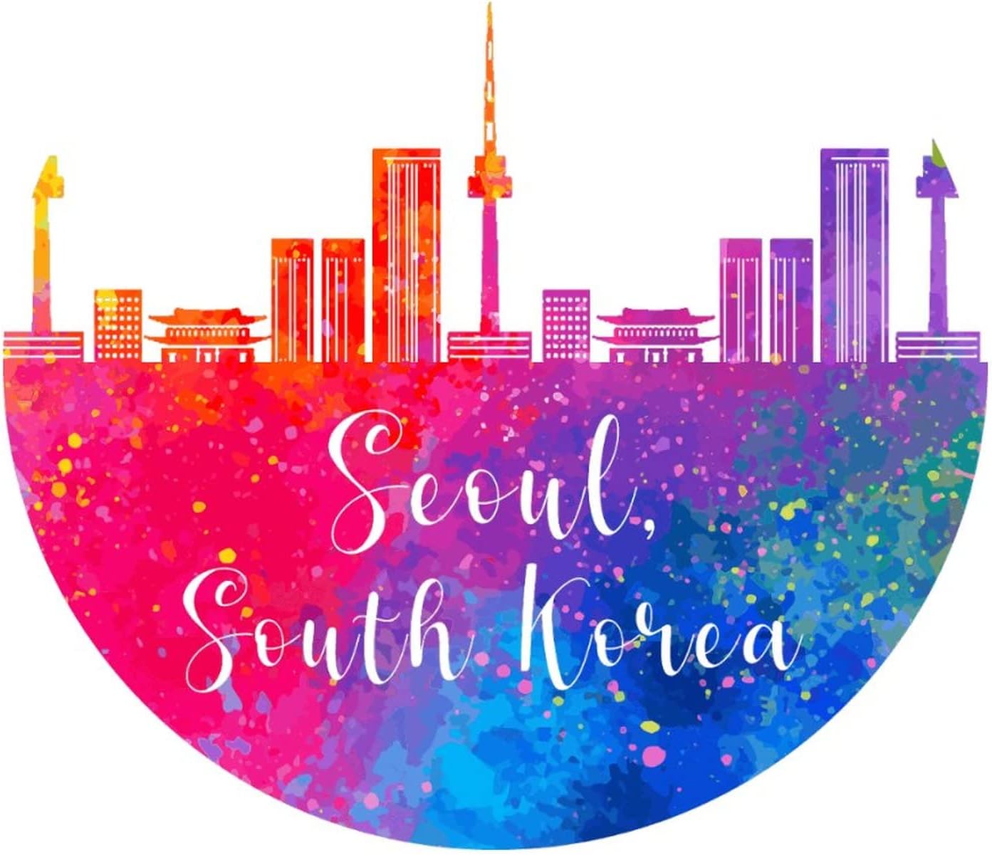 Amazon.com: Vinyl Wall Quotes Stickers South Korea Seoul Vintage Wall ...