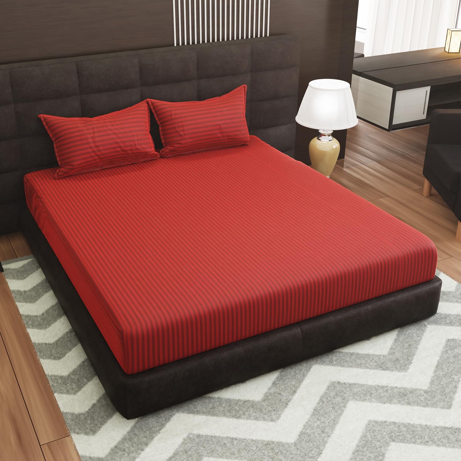 Danjor Linens Double Bed Queen Size 90"x100" Sheets 200 TC - Including ...