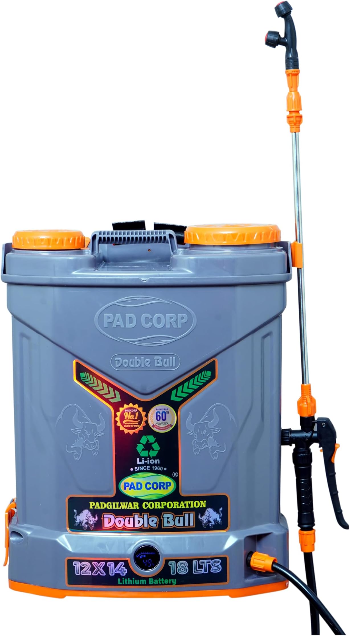 FARMBiRD Agriculture Spray Pump 12V X 14AH High-Capacity Tank 20LTR ...